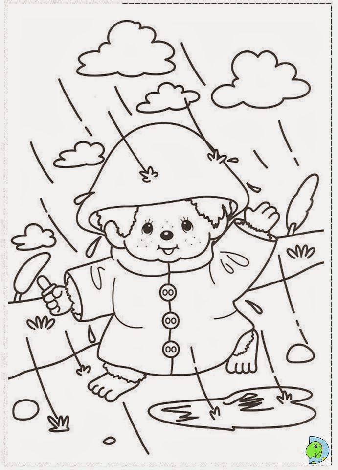 Dinokids - Desenhos para colorir: Desenhos de Monchhichi para colorir