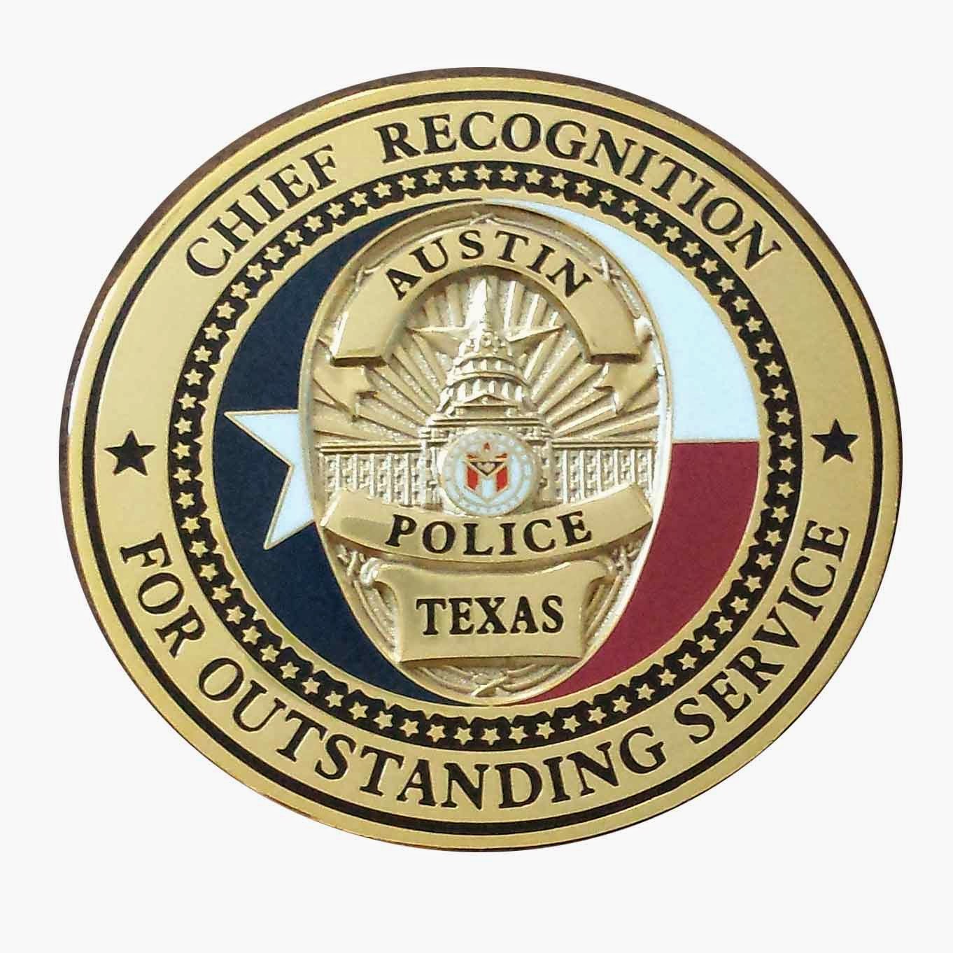 Point Emblems: Coins we made for the Austin TX PD