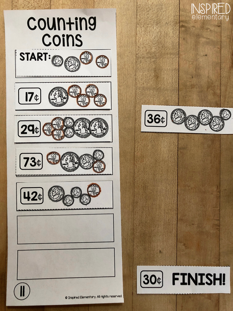 Counting Coins Activities · Inspired Elementary