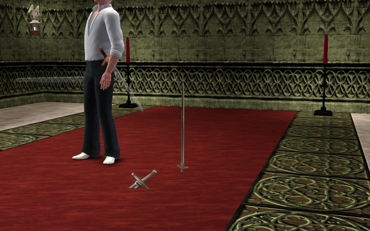 The Sims 3 Palace: Medieval Sword N2 Waist