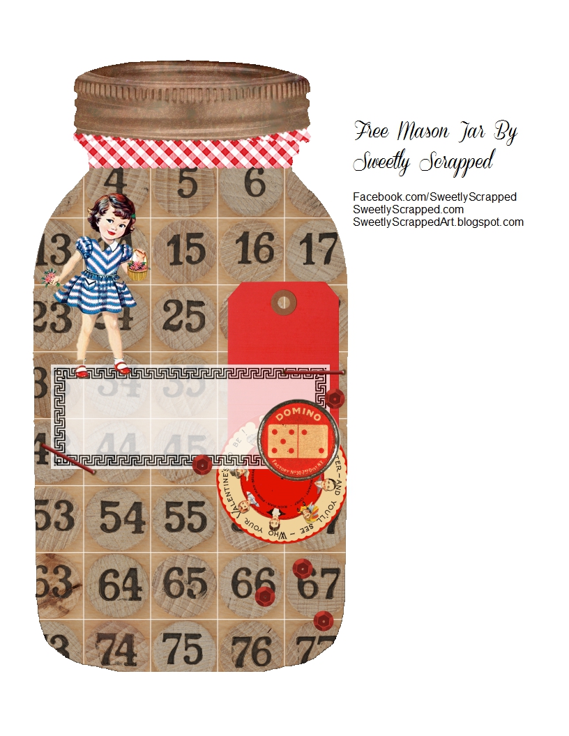 Sweetly Scrapped: Free Mason Jar Printable with Board Game Accents and ...