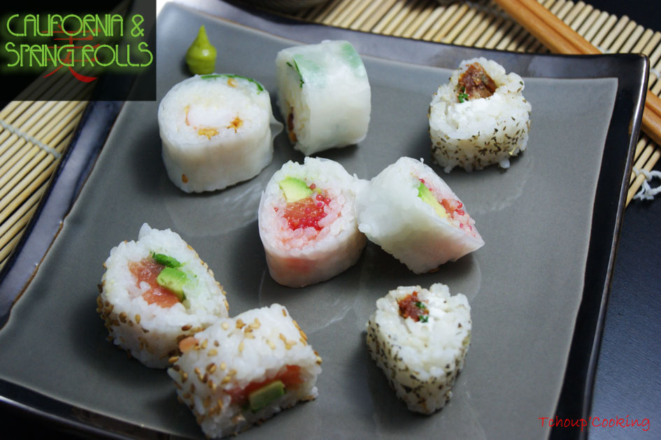 Tchoup' Cooking: Aller simple pour le Japon #California & Spring Rolls#