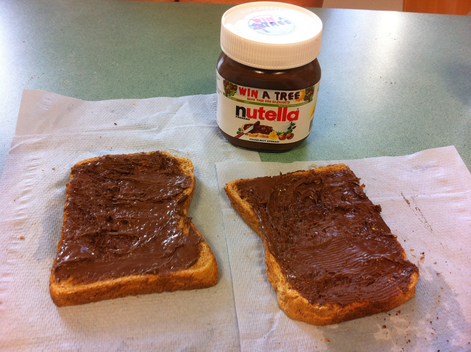 The Ultimate Toast Adventure: Our 10th slice of toast - Nutella