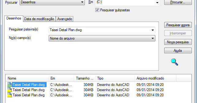 AutoCAD: Caixa de diálogo Pesquisar (DesignCenter) ~ Paulo Ito
