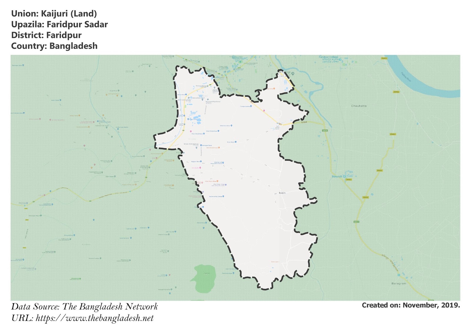 Kaijuri Union, Faridpur