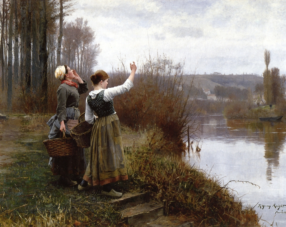 19th century American Paintings: Daniel Ridgway Knight