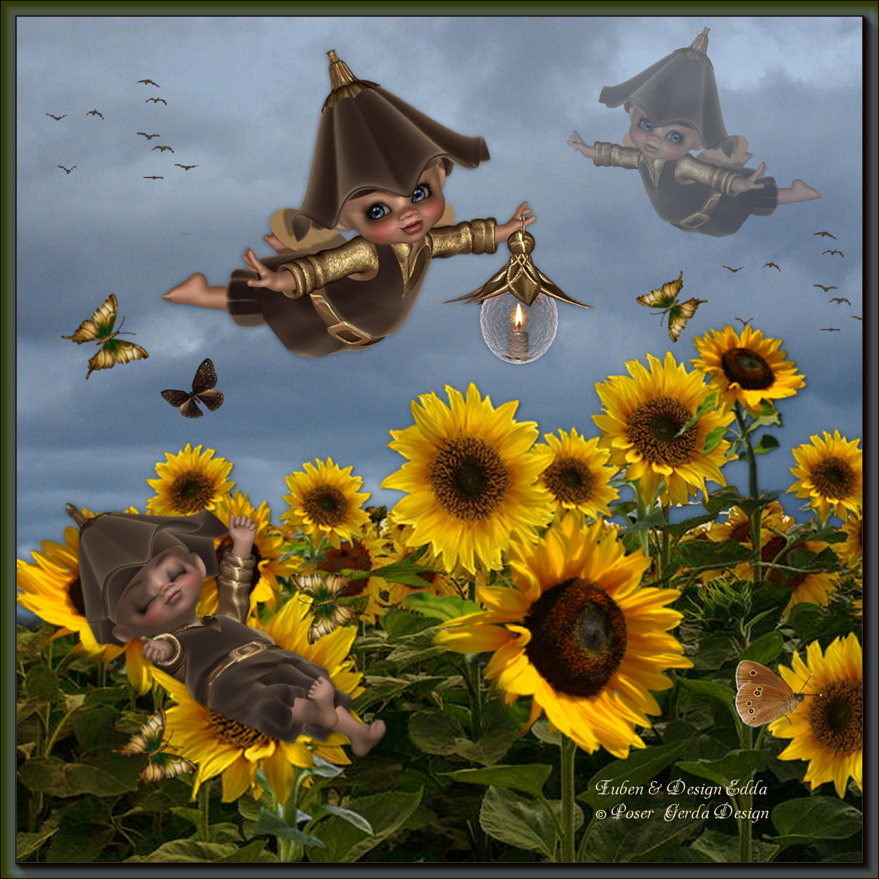 Eddas Träumereien: Das schlafende Elfen-Baby..