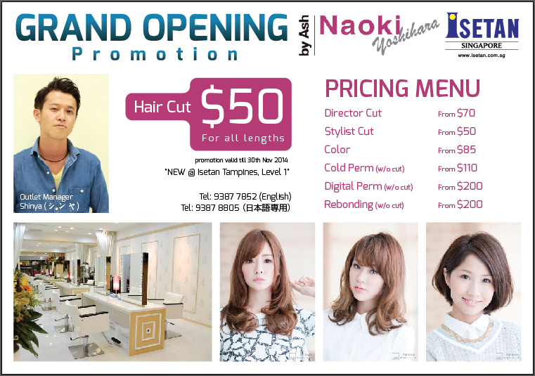 Naoki Yoshihara by Ash has second salon at Orchard, and third outlet ...