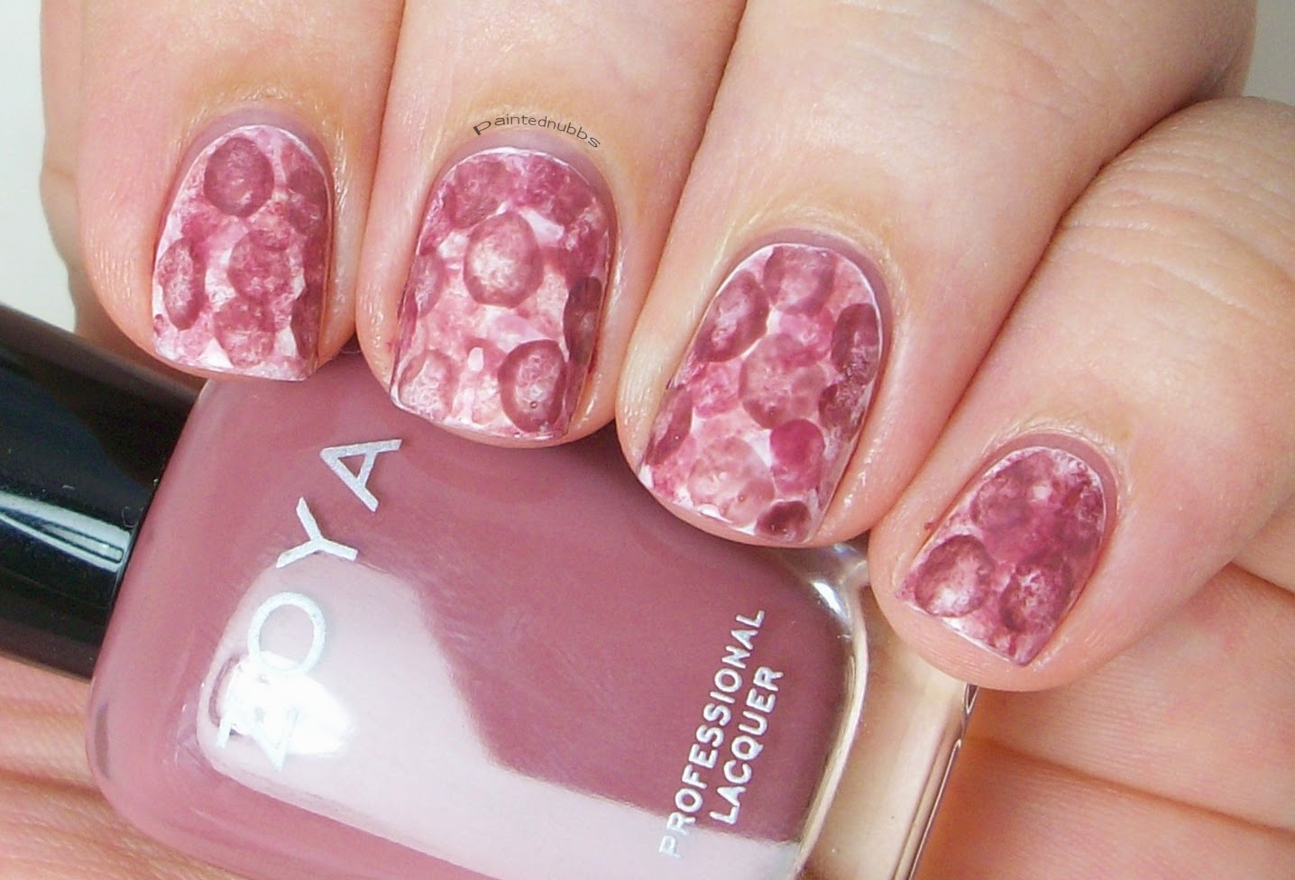 Painted Nubbs: Twinkie Nail Art Challenge August Week 4: Nimbus Nails