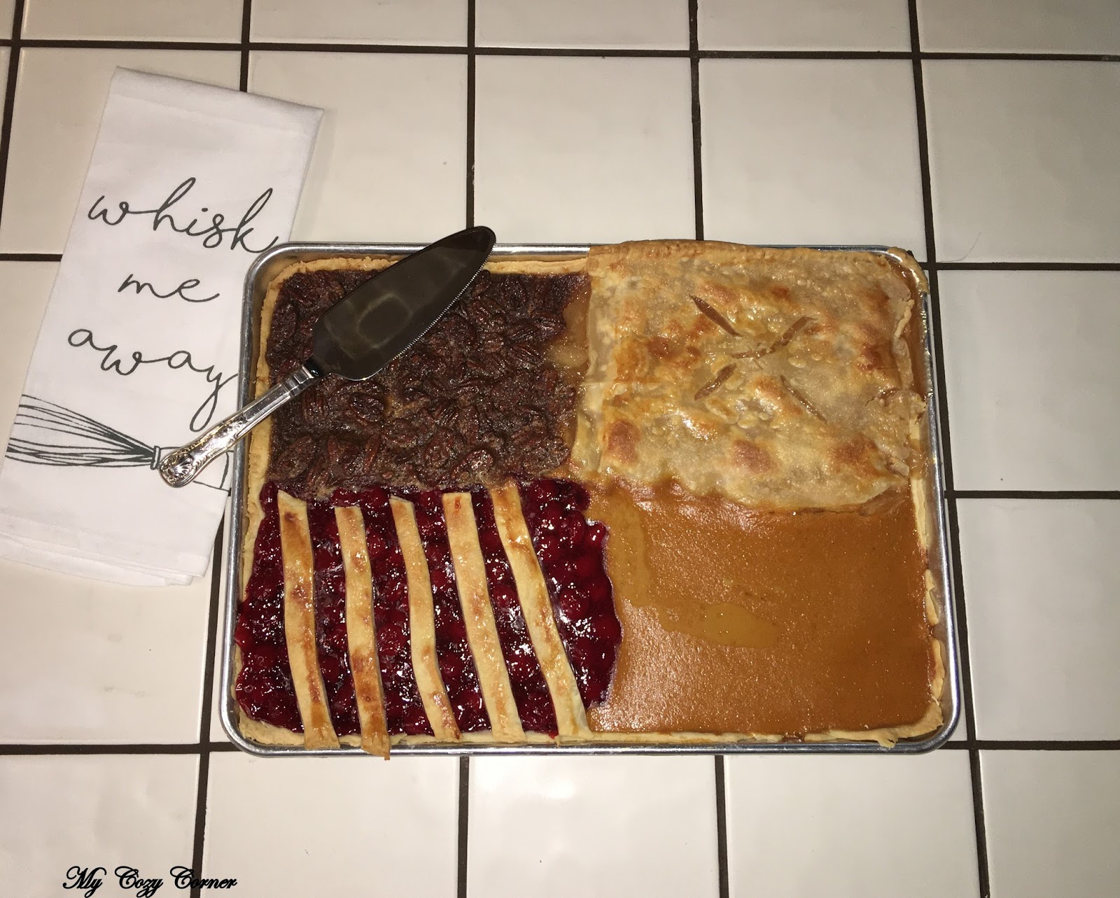 My Cozy Corner: HOLIDAY SHEET PAN PIE~4 IN 1