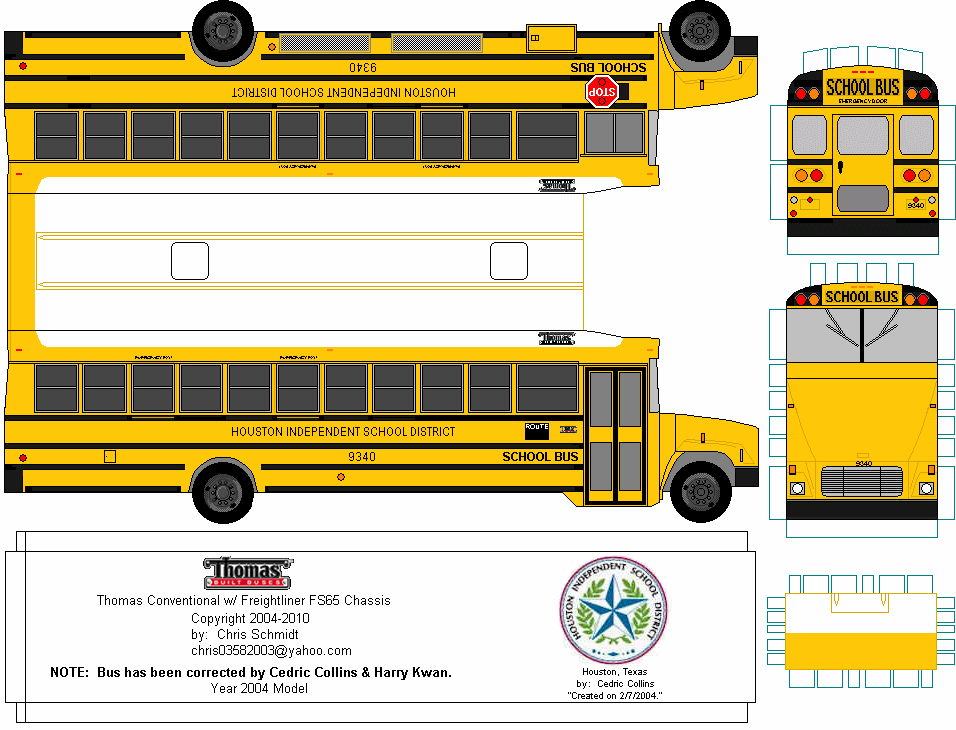 SP. Papel Modelismo: PaperCraft Thomas Conventional freightliner FS-65 ...