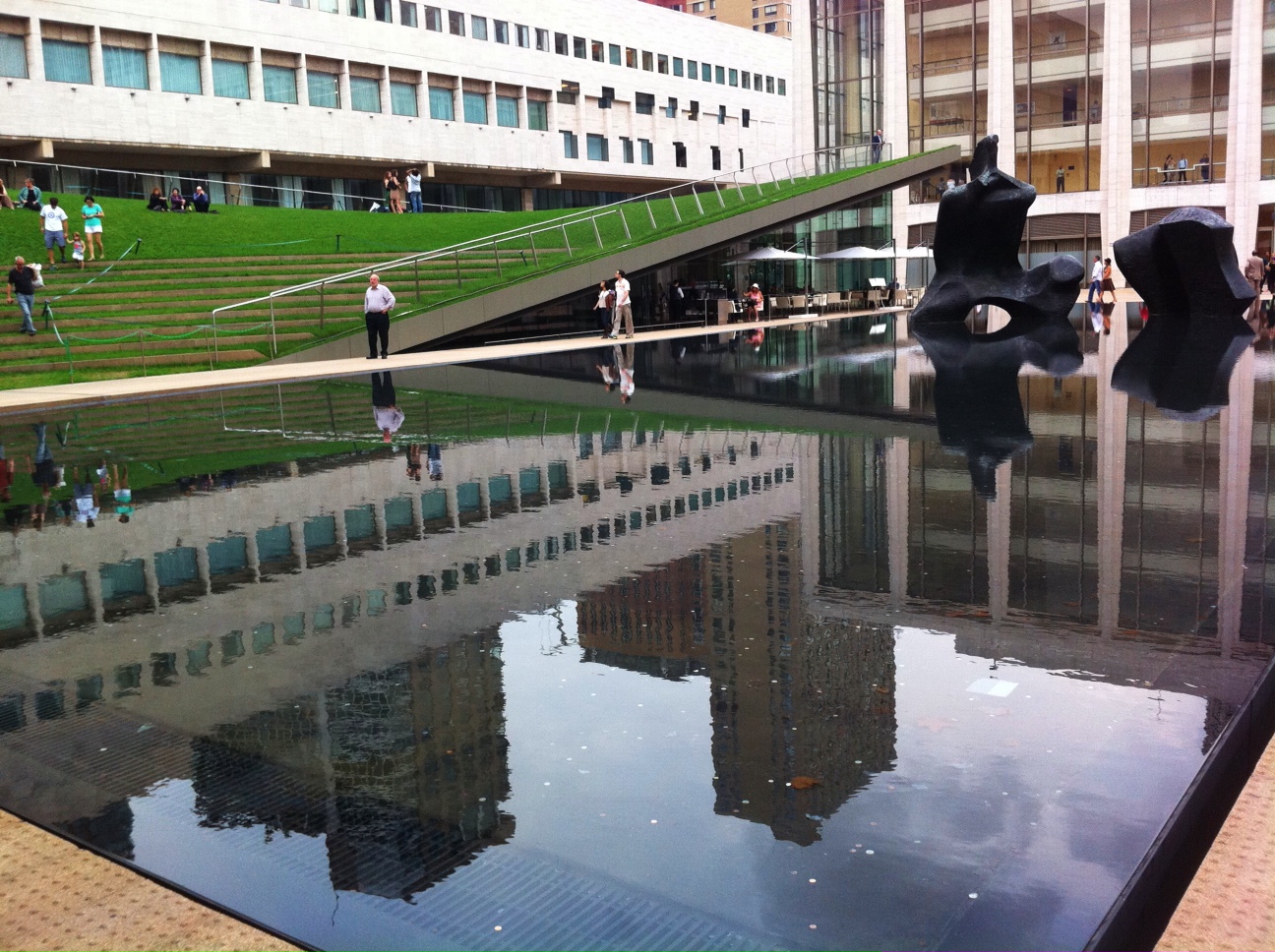 iPhone 4 New York: Lincoln Center's New Tilting Lawn Roof (Laurie M ...