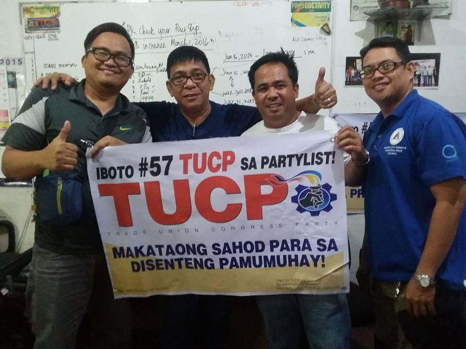 BASTA #57 TUCP PARTY-LIST SIGURADO