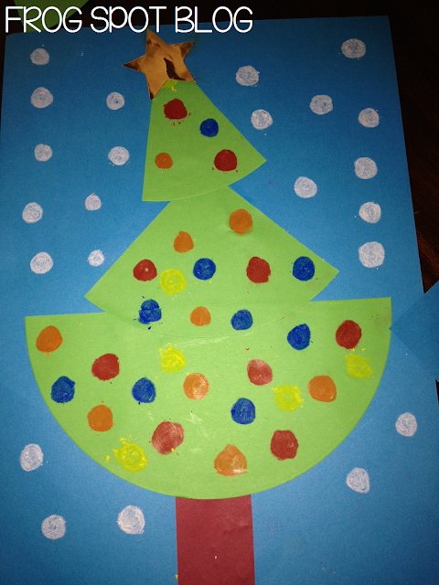 FREE Green Paper Circle Christmas Tree Craft | From the Pond