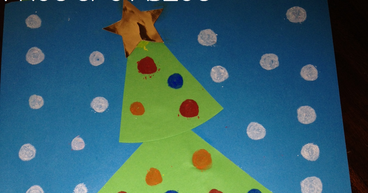 FREE Green Paper Circle Christmas Tree Craft | From the Pond