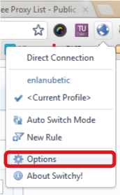 2) Vamos al apartado de OPTIONS:
