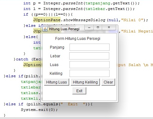 Program Penghitung Luas Persegi dengan Java | Asprak Blog