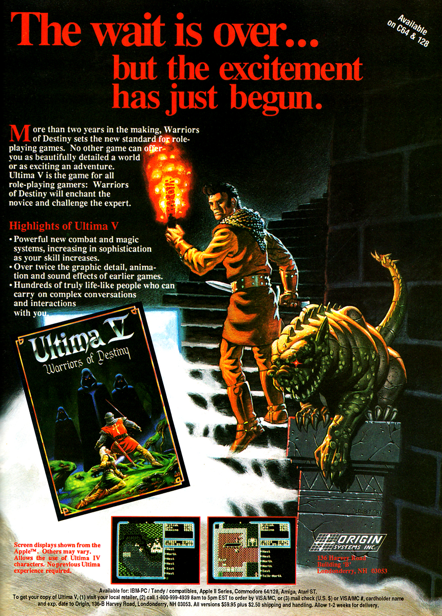 Vault 1541: Gaming Ads: Origin Systems