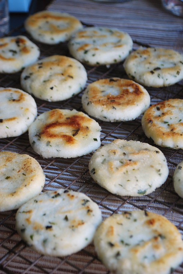Mini Cilantro and Chive Arepas - Always Order Dessert