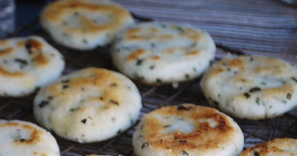 Mini Cilantro and Chive Arepas - Always Order Dessert