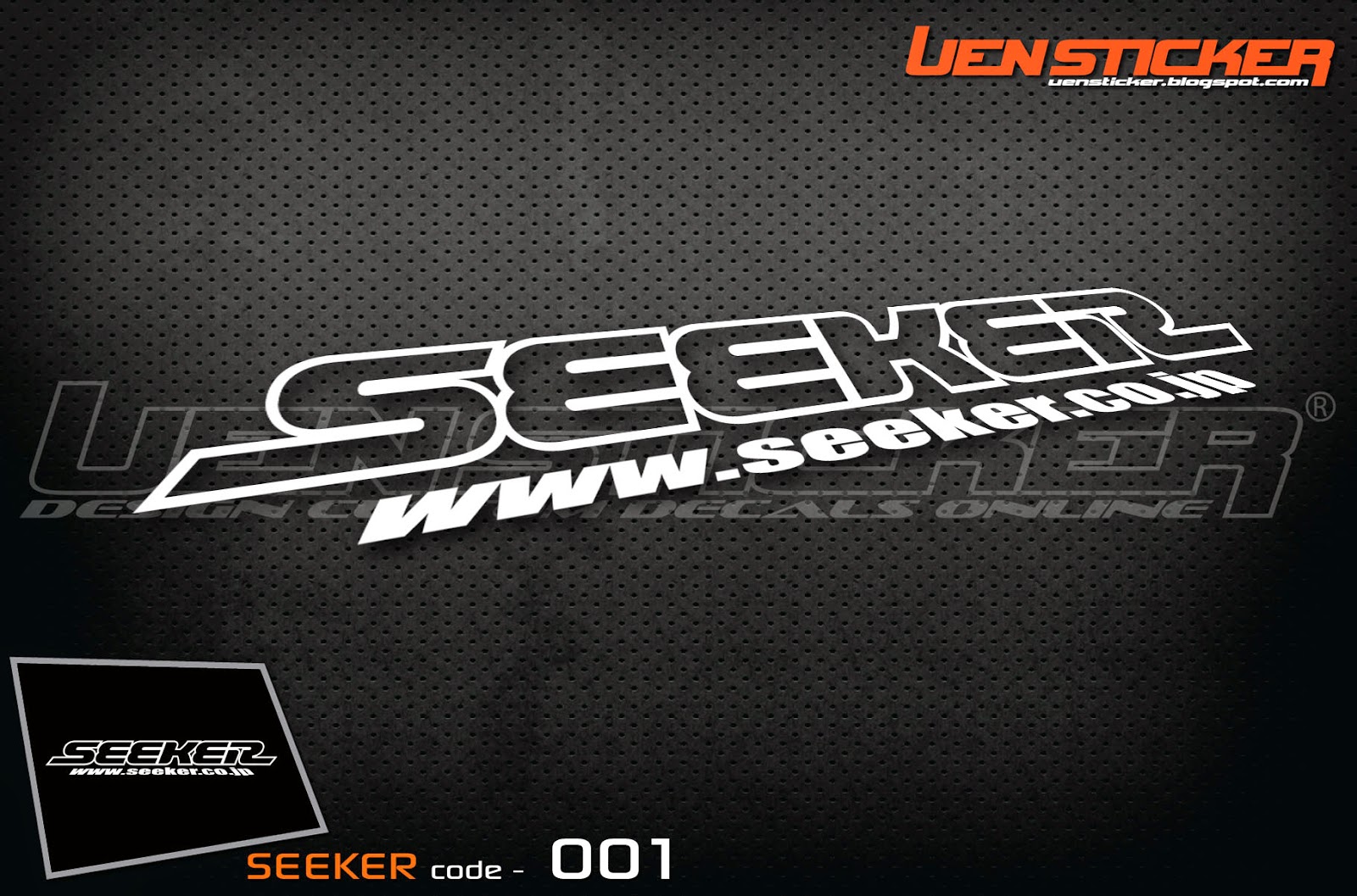 UEN STICKER - Design Custom Decals Online: SEEKER