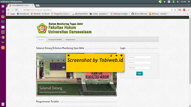 Sistem Informasi Monitoring Tugas Akhir PHP Mysql - Sinau Outodidak