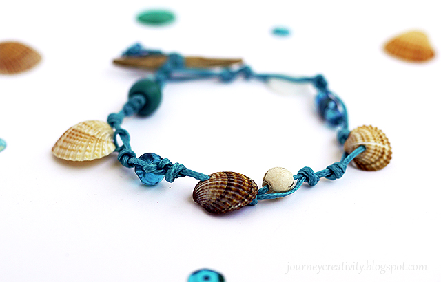 Sea shell bracelet - Journey into Creativity