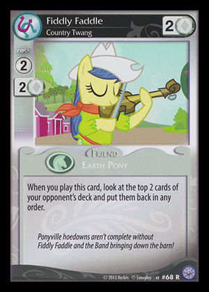 My Little Pony Fiddly Faddle, Country Twang Premiere CCG Card | MLP Merch