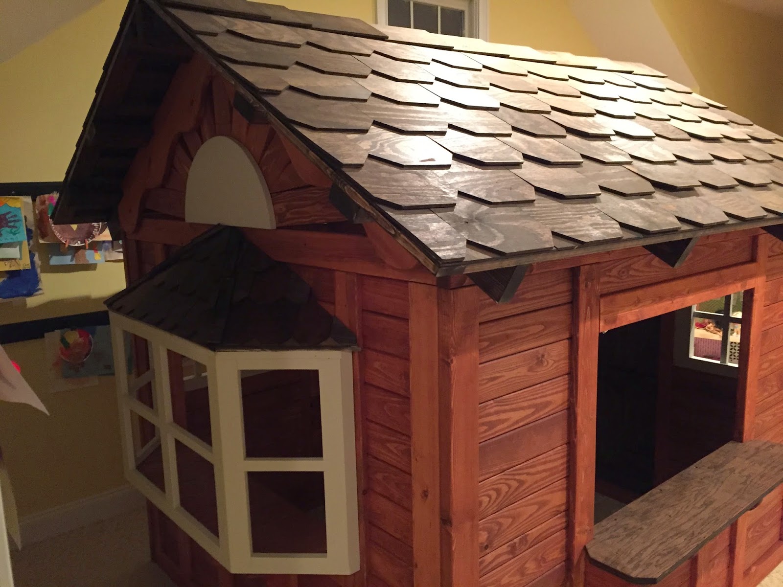 THINK MAKE LIVE LOVE: HOMEMADE WOODEN KIDS PLAYHOUSE