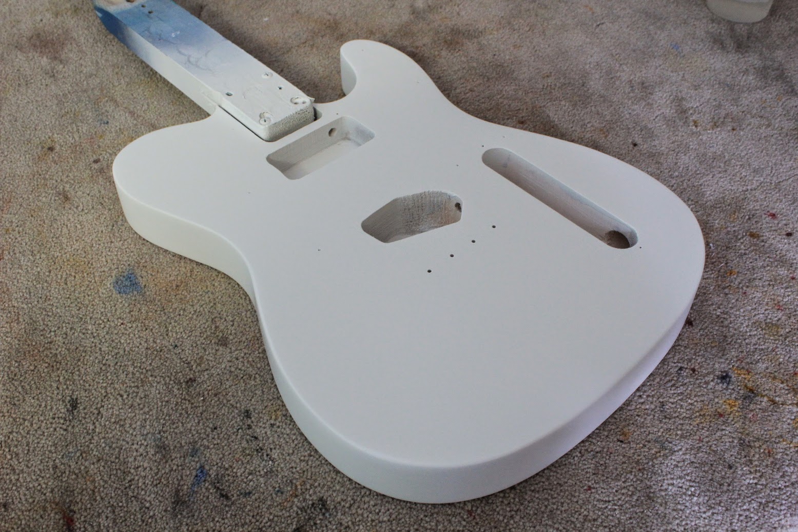 Guitar Kit Builder: Surf Monster Telecaster: Paint Going On!