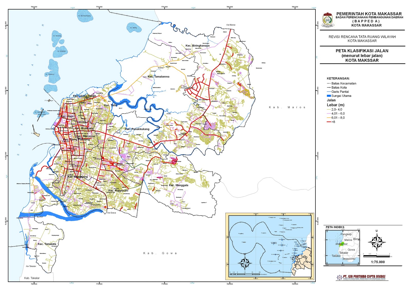 Pojok Timur Nusantara: RTNH - JALAN (Klasifikasi Jalan Kota Makassar)