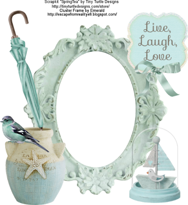 Escape From Reality Blog: FTU Cluster Frames "Spring Tea"