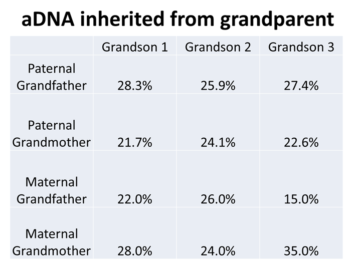 Dr D Digs Up Ancestors: How autosomal DNA is inherited: 3 siblings compared