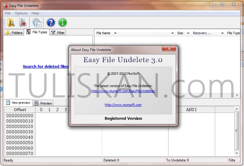 MunSoft Easy File Undelete 3.0 Full Version - BET'ELM
