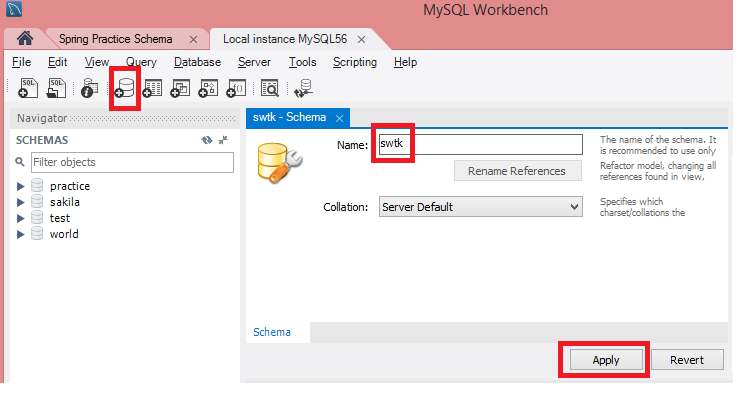 DB: Creating a Connection in the Workbench