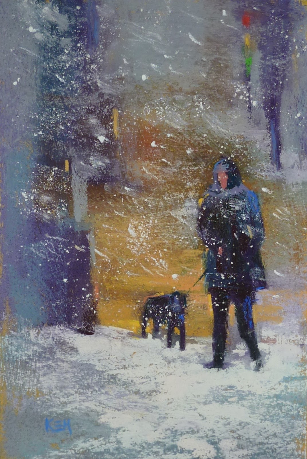 Painting My World: How to Create a Snow Storm in Pastel