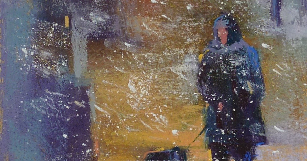 Painting My World: How to Create a Snow Storm in Pastel