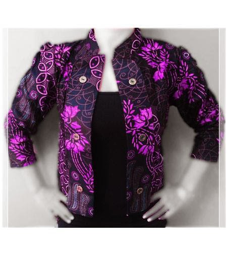 Terbaru model baju batik resmi wanita penuh warna