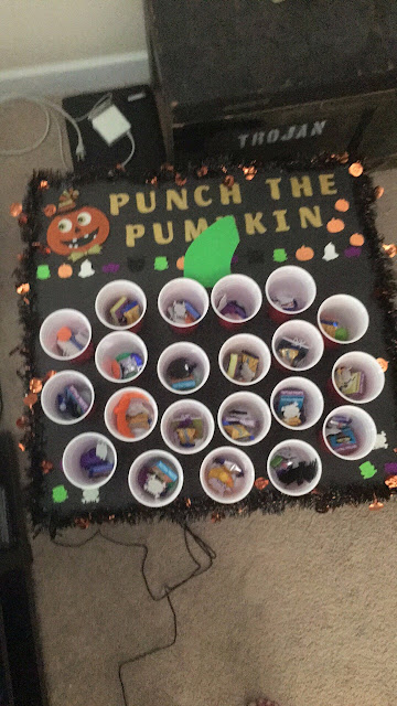 2 Pugs and a Little Lady: "Punch the Pumpkin" Halloween Game