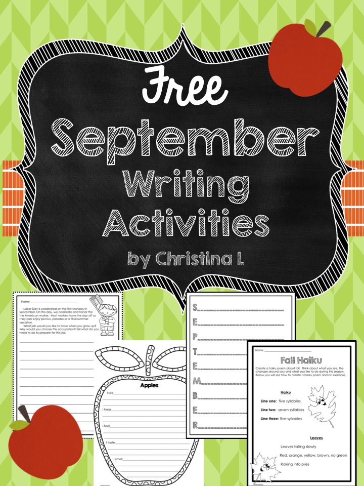Celebrating September (Plus Some Free Writing Activities) - A Classroom ...