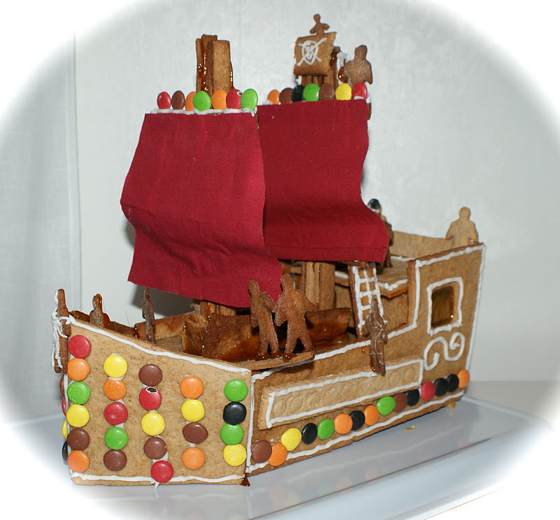 Den kreative husmor: Pepperkake sjørøverskip