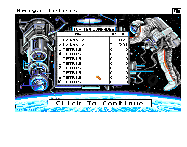 [SCREENSHOTS] Tetris (Amiga / Spectrum Holobyte / 1988) ~ Letande's ...