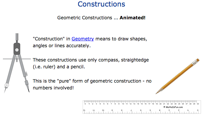 Moore Than Just X: Geometry Tech Tool: Math Is Fun-Geometry Constructions