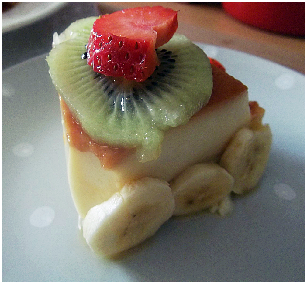 La cocina de Mari & Nuri «let's cook!» : Flan de huevo con frutas ♦