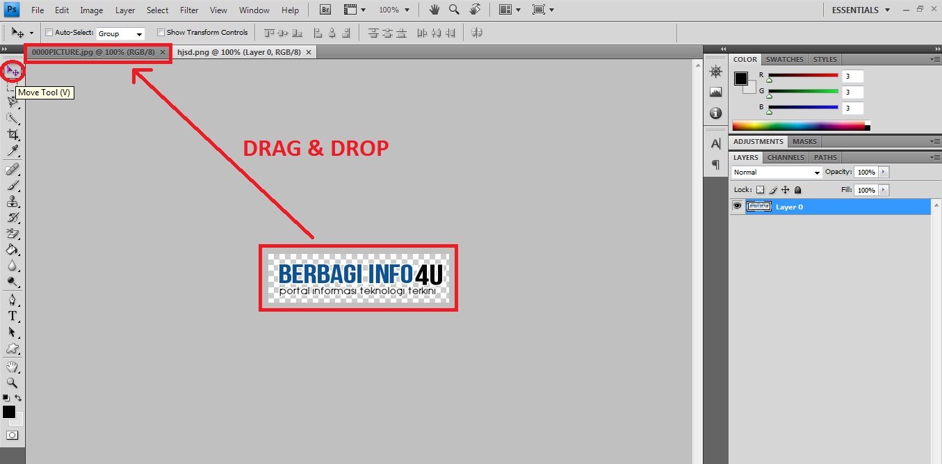 CARA MEMBUAT WATERMARK PADA GAMBAR DENGAN PAINT & PHOTOSHOP - SIAP UJIAN