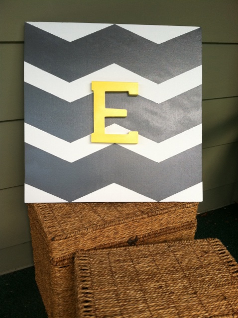 First Grade Frenzy: Chevron Wall Art Tutorial