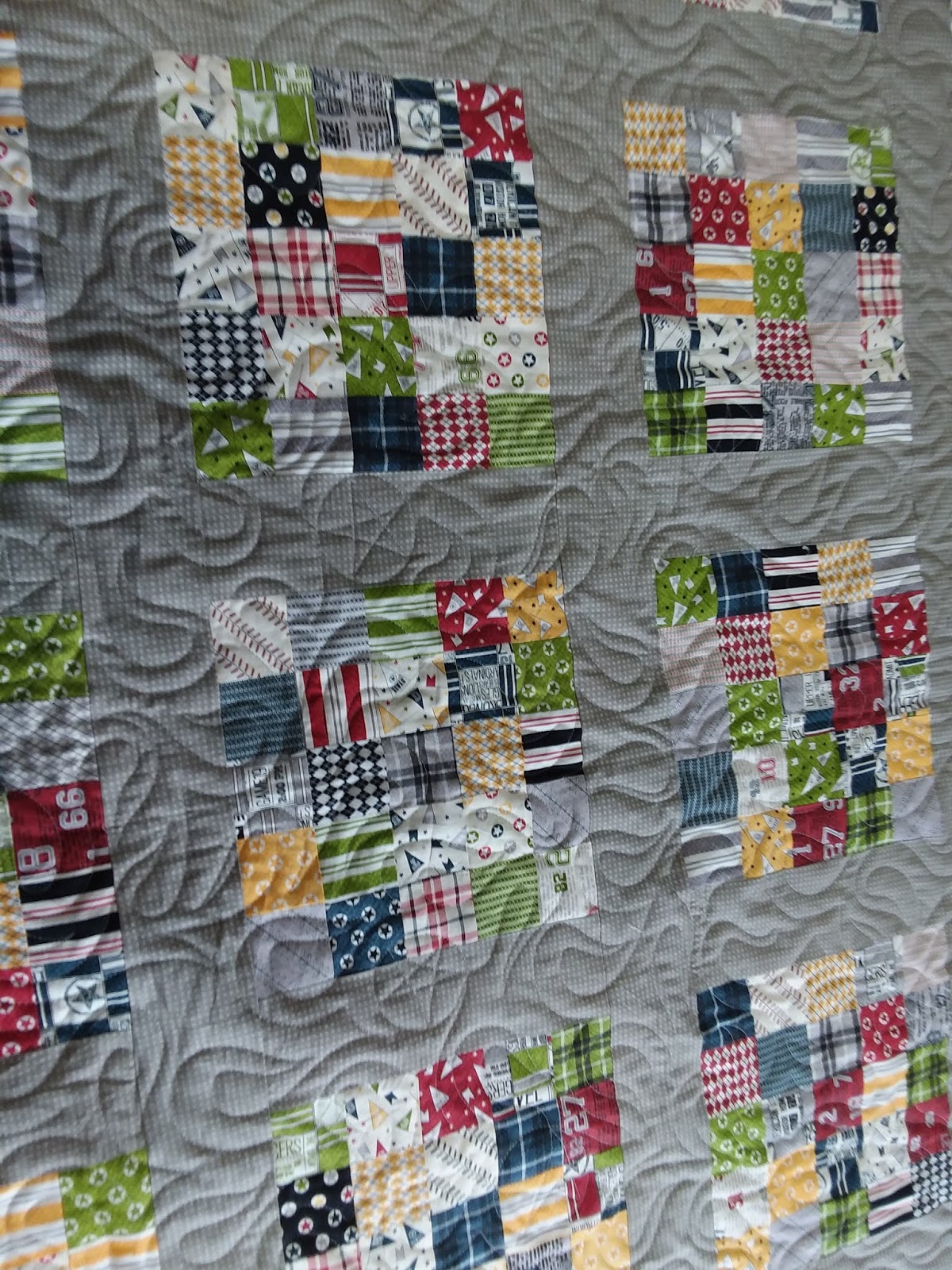 Down To Sew: 25 patch quilt
