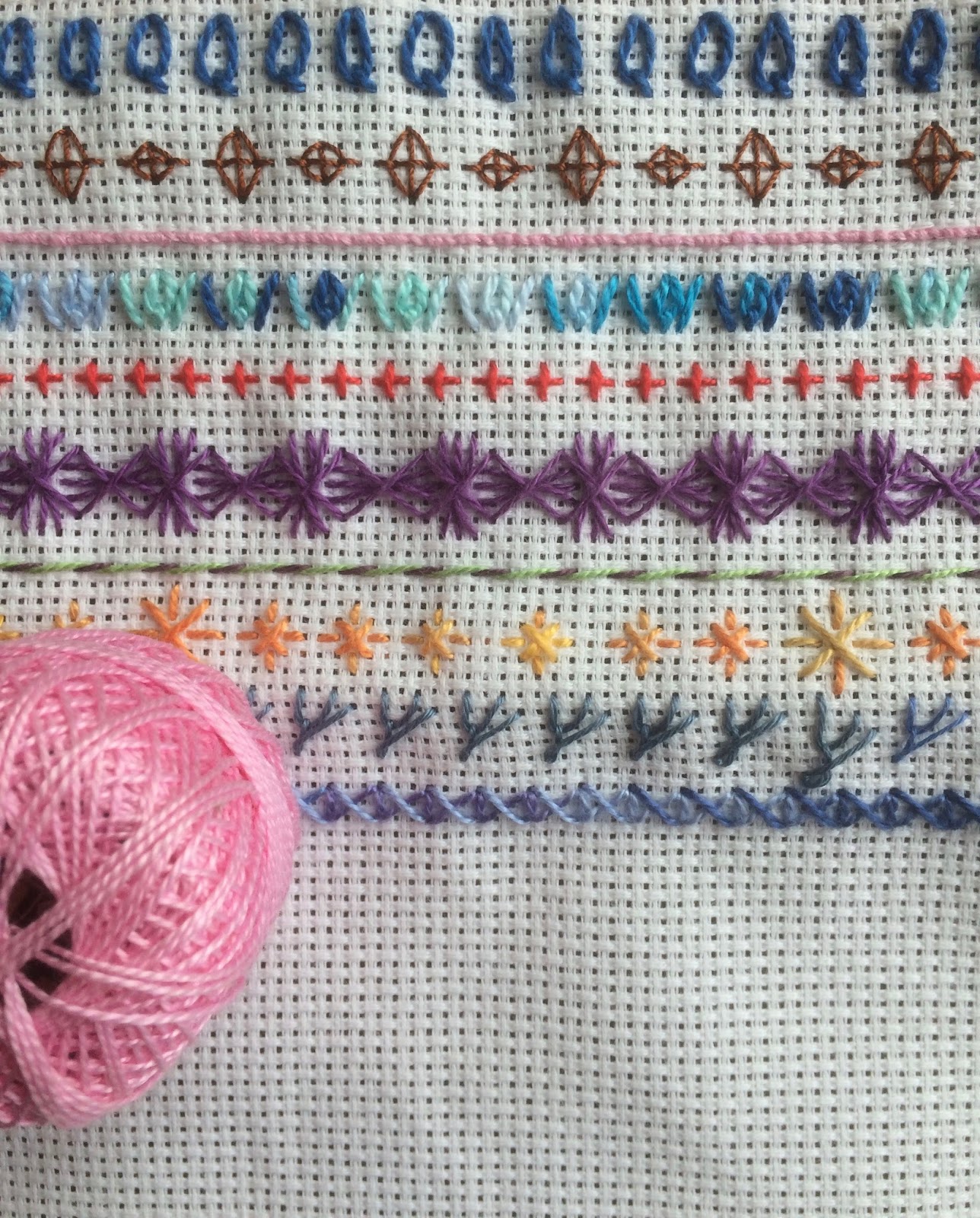 Queenie's Needlework: Sunday Stitch School - Lesson 27: Buttonholed ...