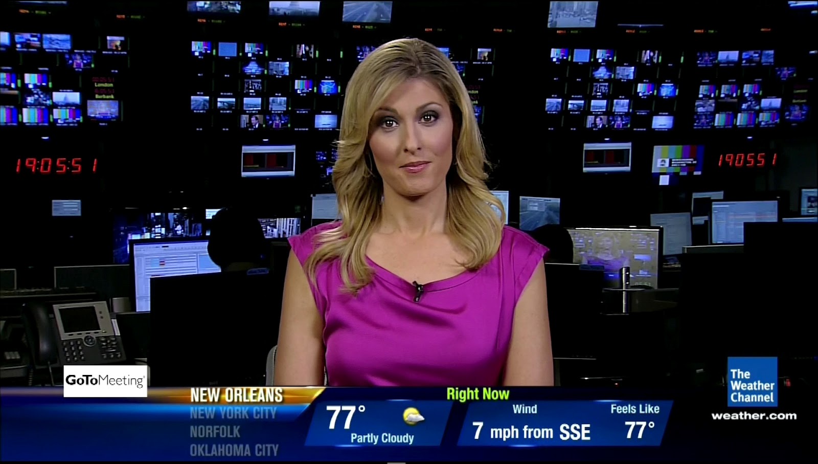 Ladies in Satin Blouses: Crystal Egger - magenta satin top