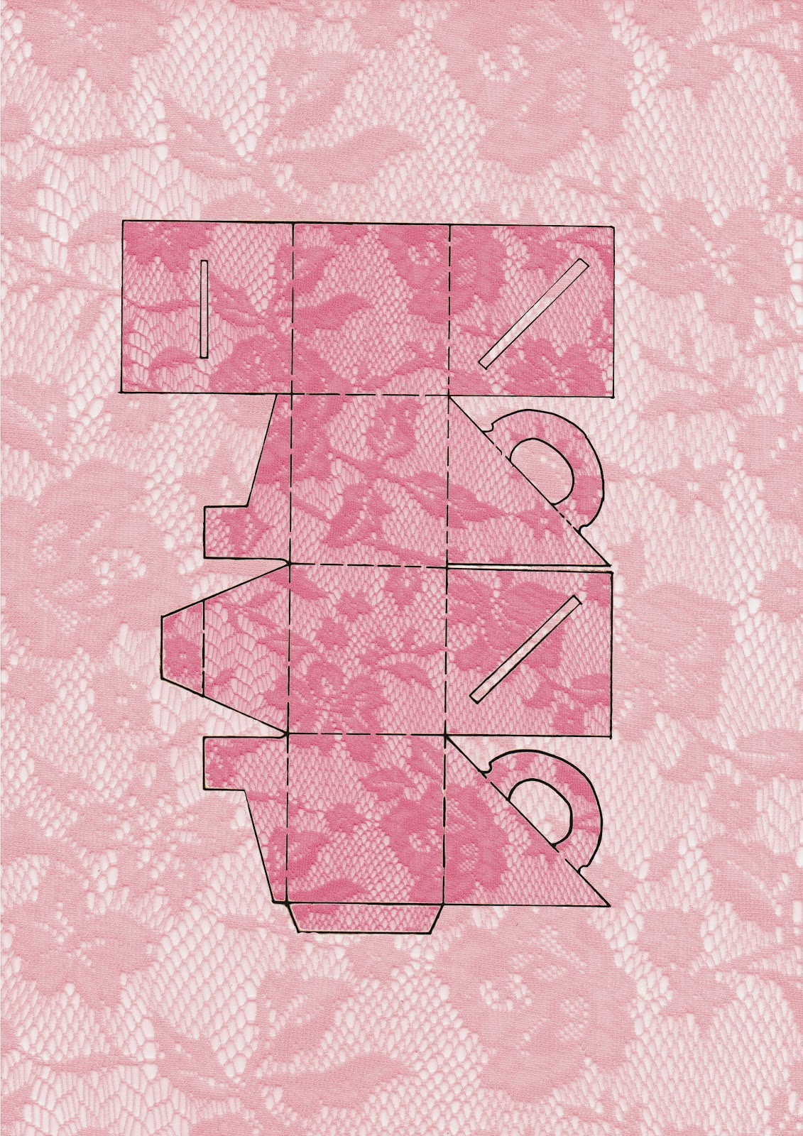 Pink Lace Free Printable Box. | Oh My Quinceaneras!